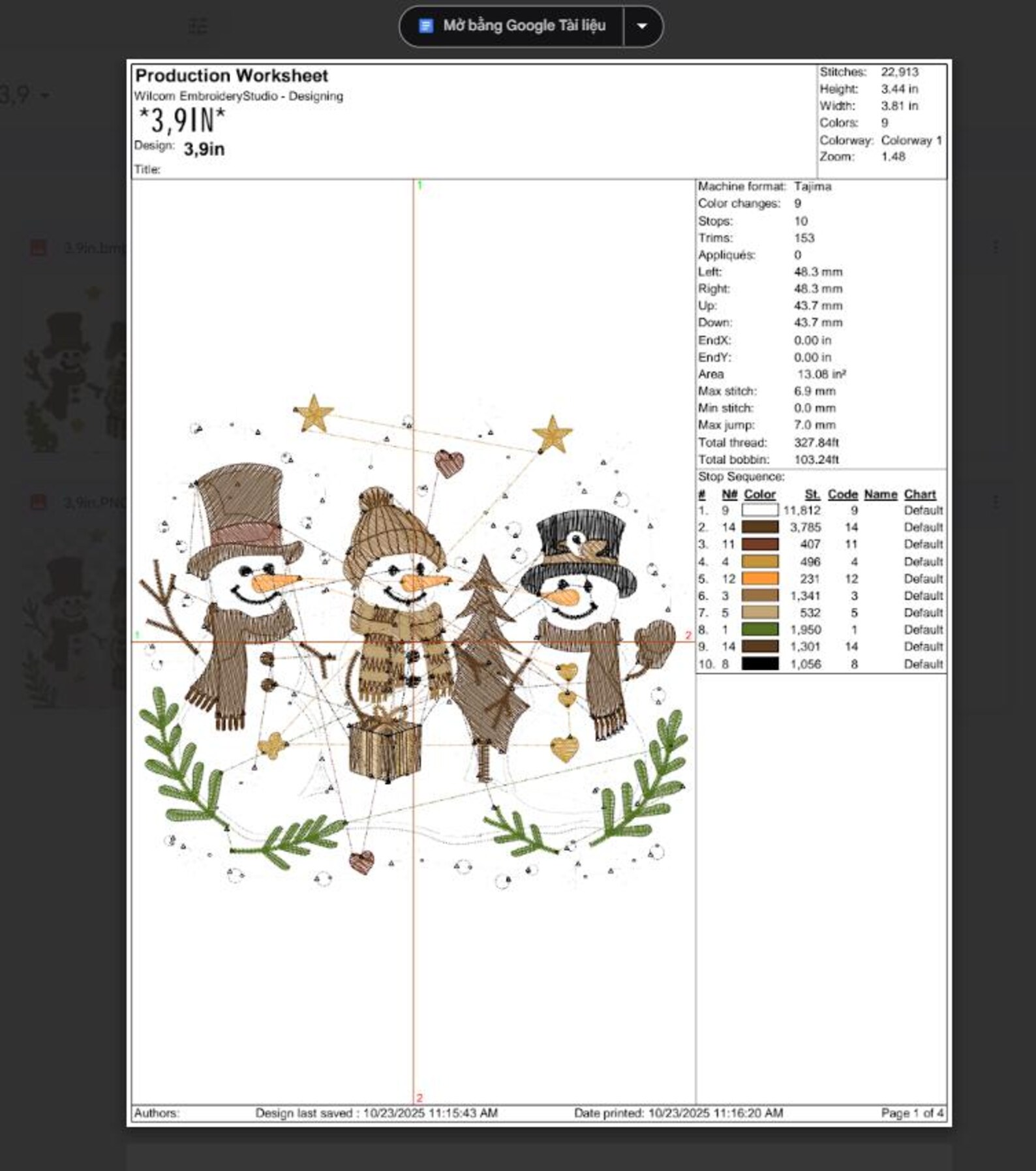 Three Snowmen Embroidery Design, Christmas Snowman Machine Embroidery ...
