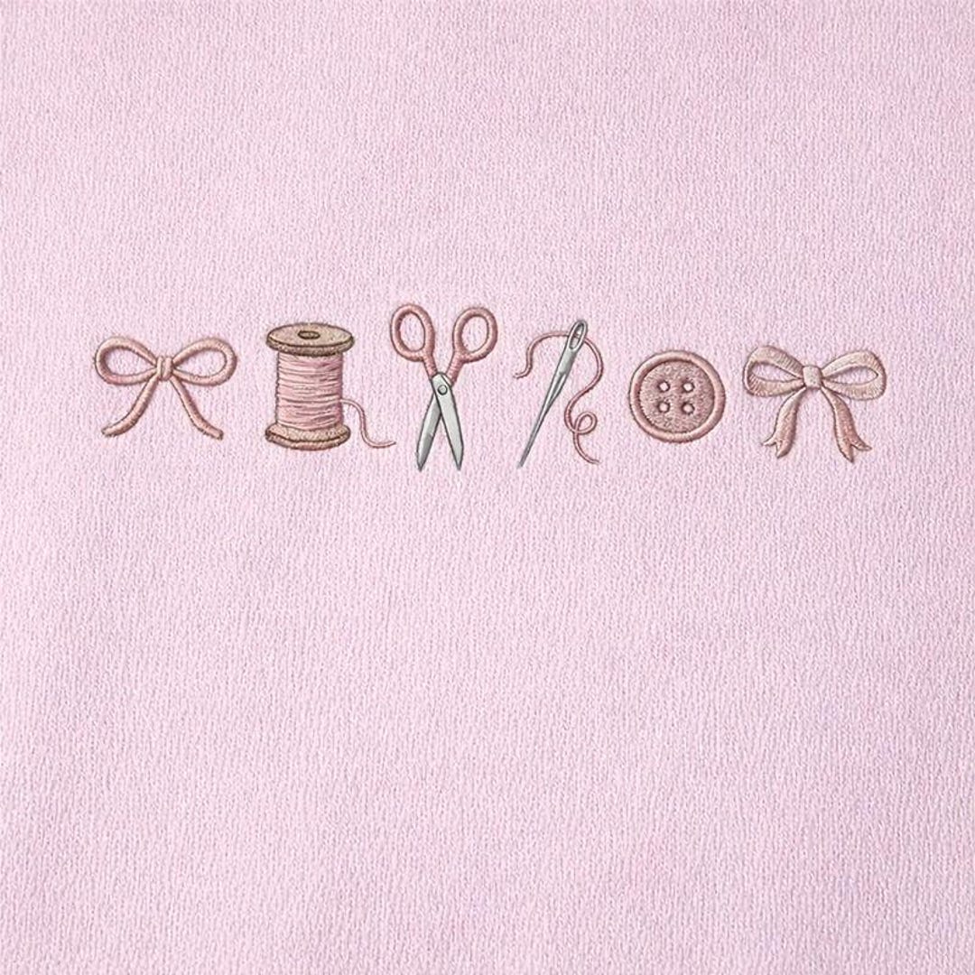 Sewing Icons Stitch File, Needlework Tools Embroidery Pattern - Etsy