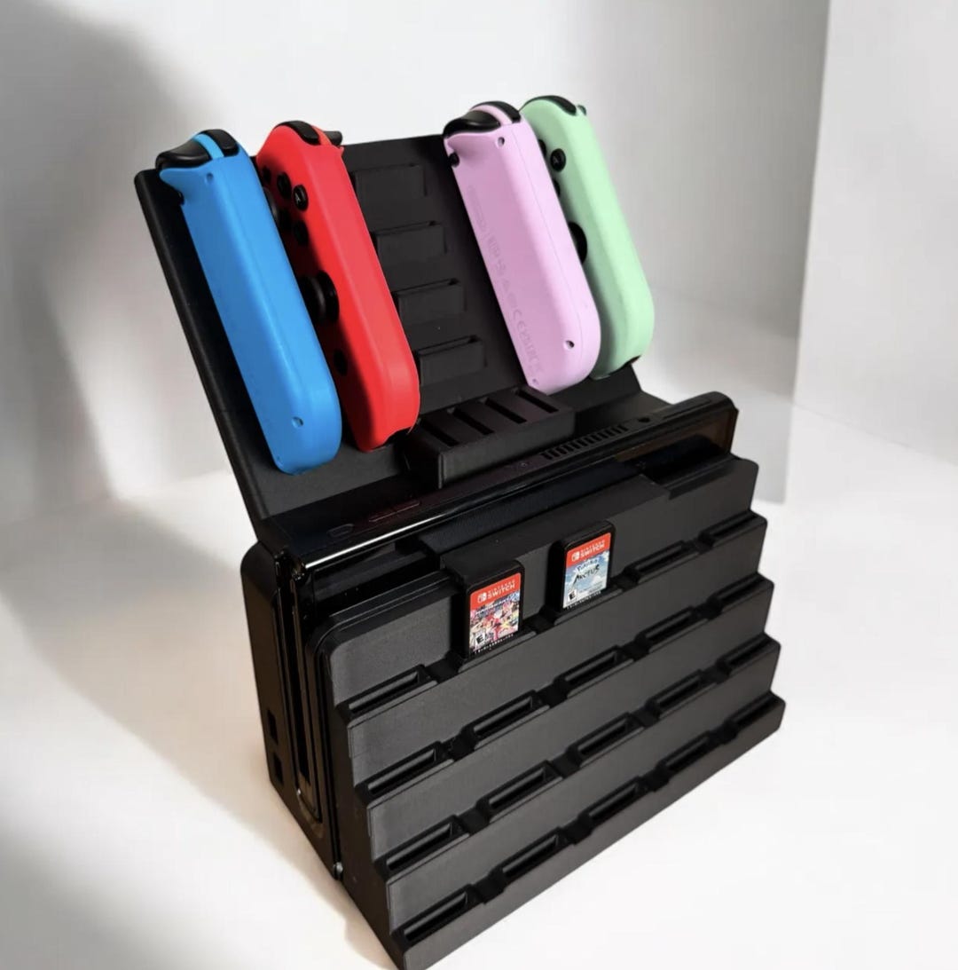 3D Printed Nintendo Switch Joy-con & Game Holder – 28 Games - Etsy