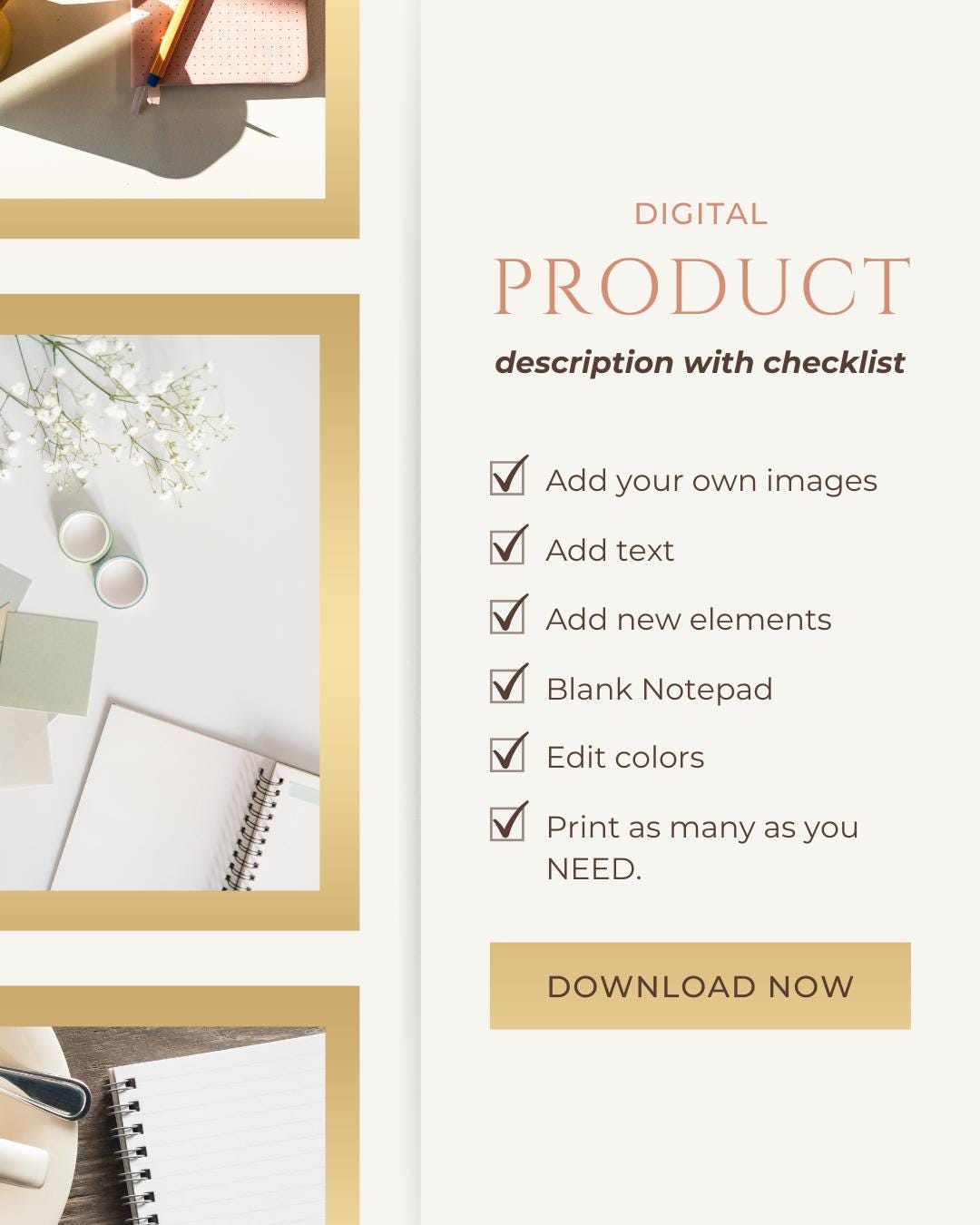 Editable and Printable Notepads! - Etsy