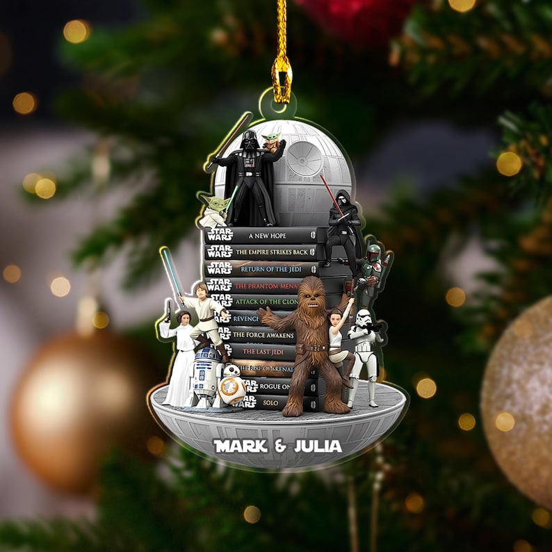 Personalized Star Wars Christmas Ornament, 70s Vintage Cartoon Gifts ...