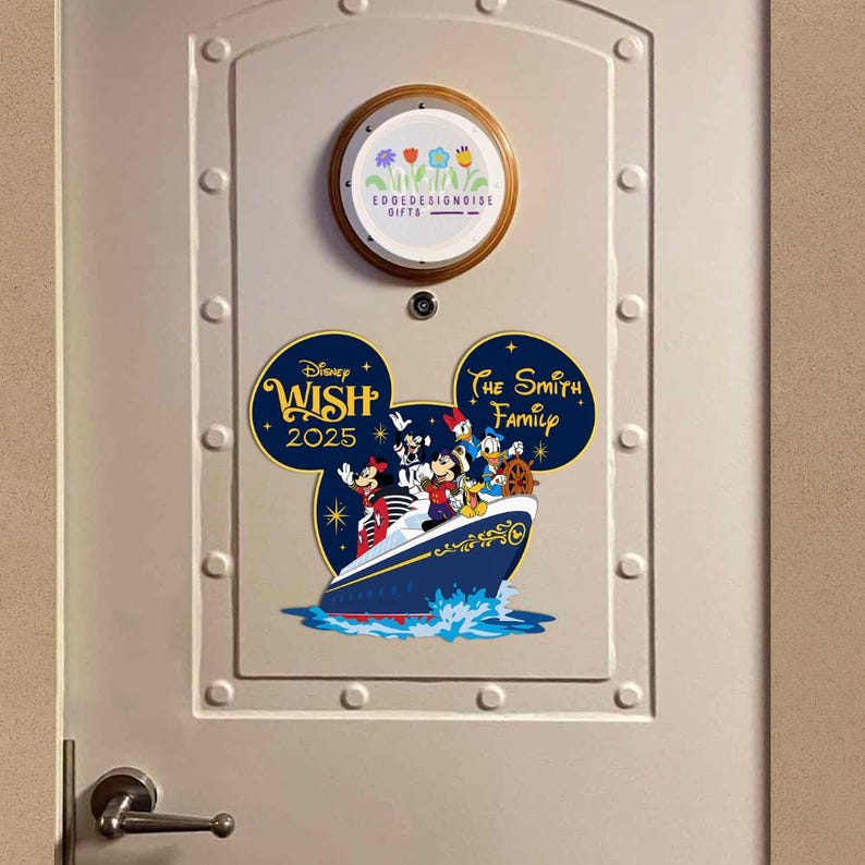 Personalized Disney Cruise Ship Family Magnet, Disney Porthole Magnet ...