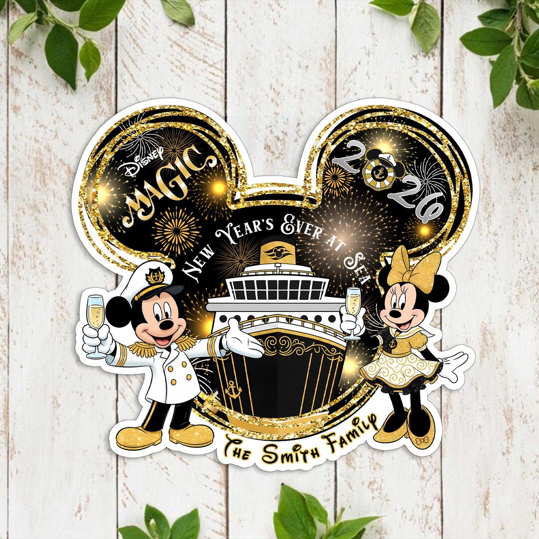 Personalized Mickey & Friends New Year's Eve at Sea Disney Happy New ...