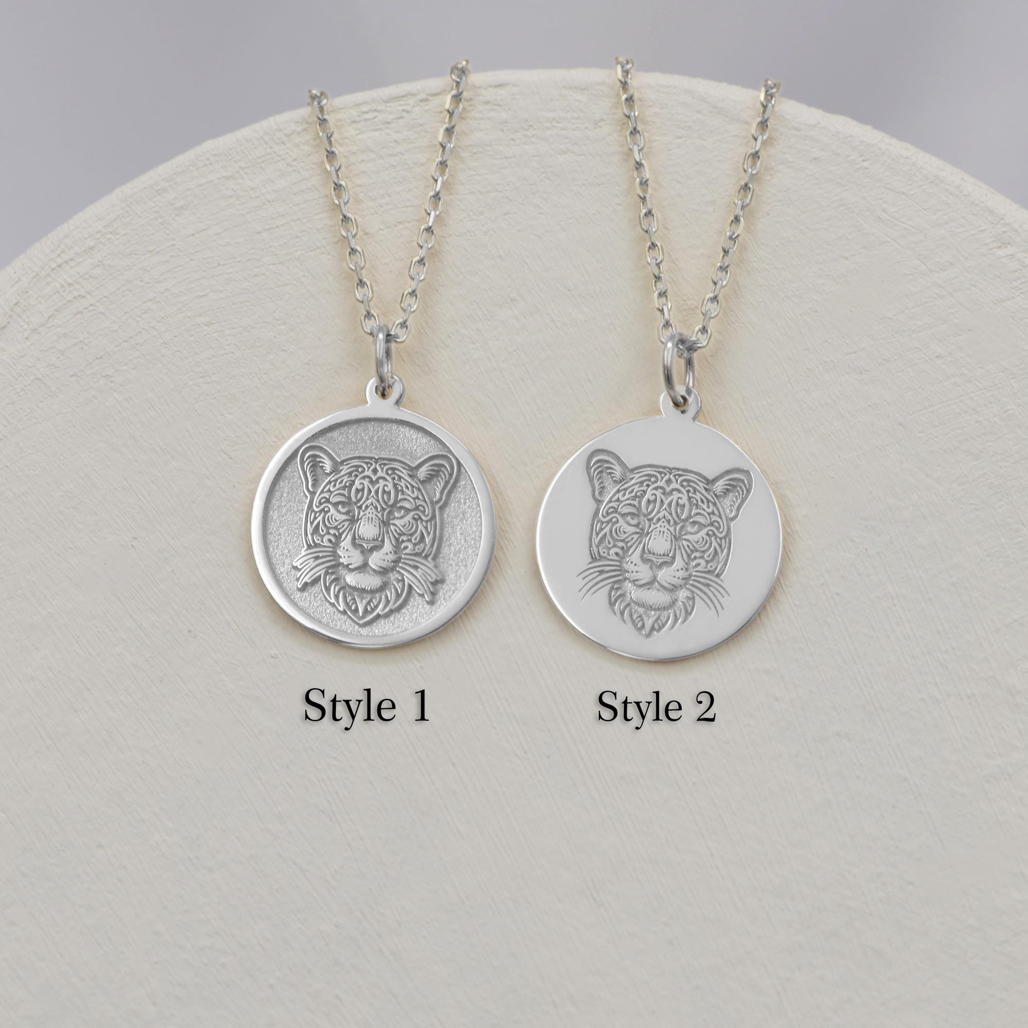 14K Solid Gold Lioness Necklace – Powerful Feminine Pendant, Symbolic ...