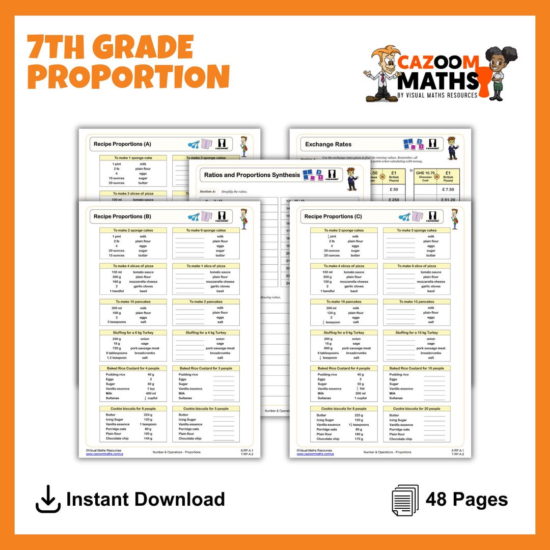 7th Grade Proportions Worksheets With Answers | 7th Grade Math Practice & Exercises for Students ...