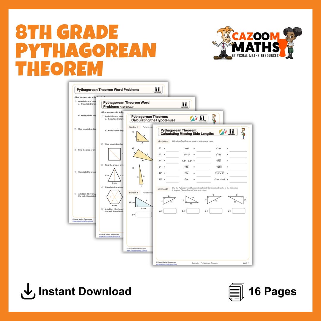 8th Grade Pythagorean Theorem Worksheets With Answers | Printable 8th ...
