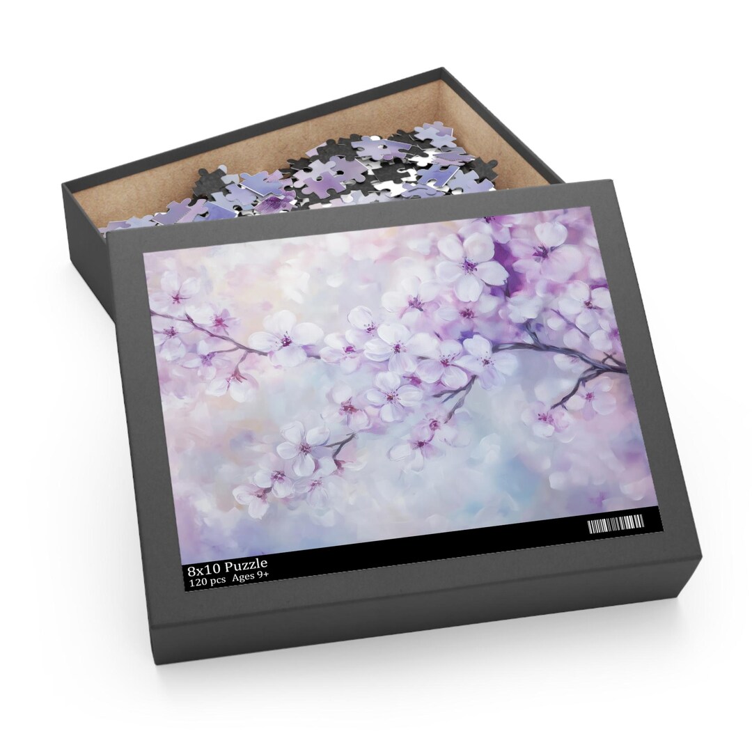 Ethereal Cherry Blossom Jigsaw Puzzle | Japanese Sakura Puzzle for ...