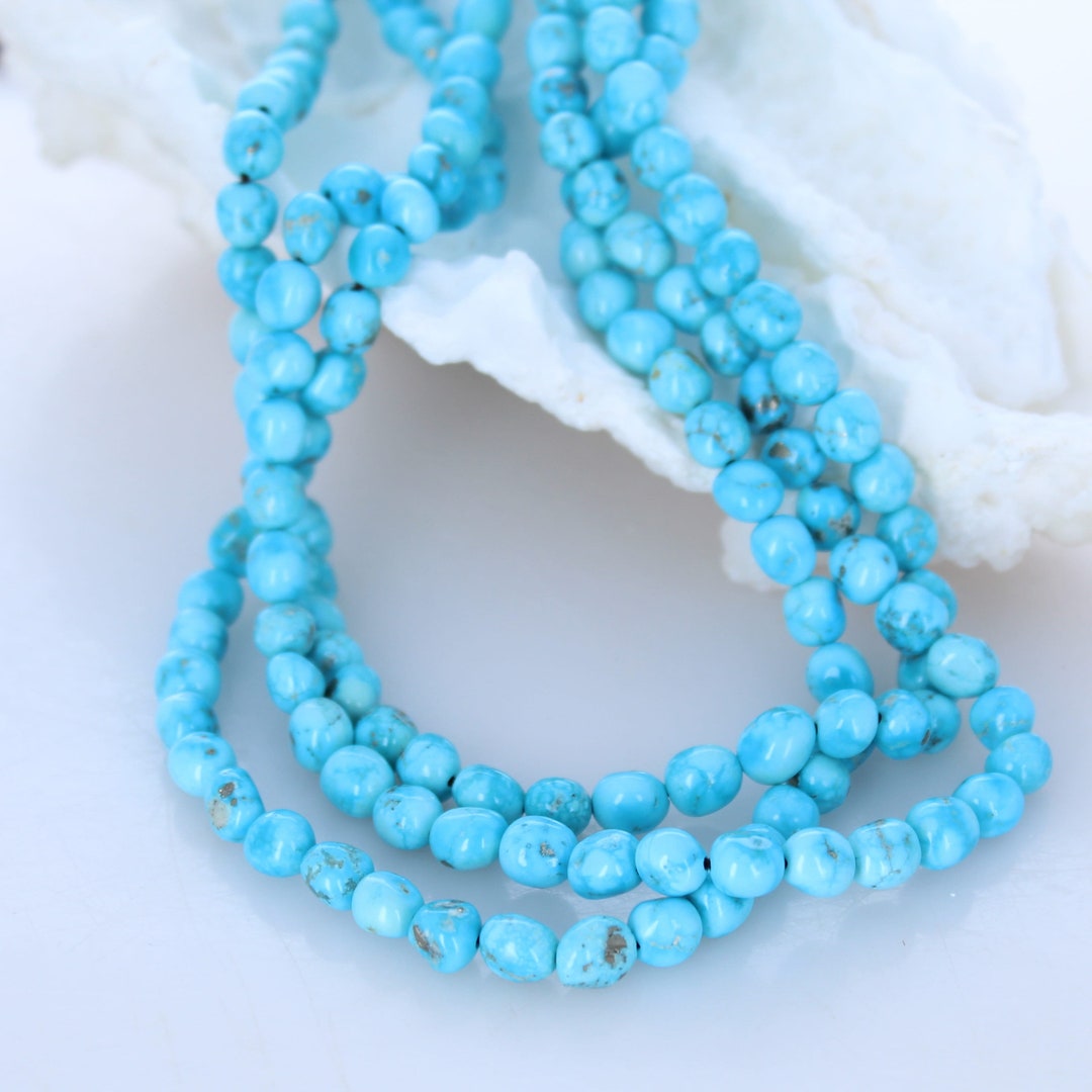 Gorgeous BLUEBIRD Mine Turquoise Beads 6.5mm 16 - Etsy