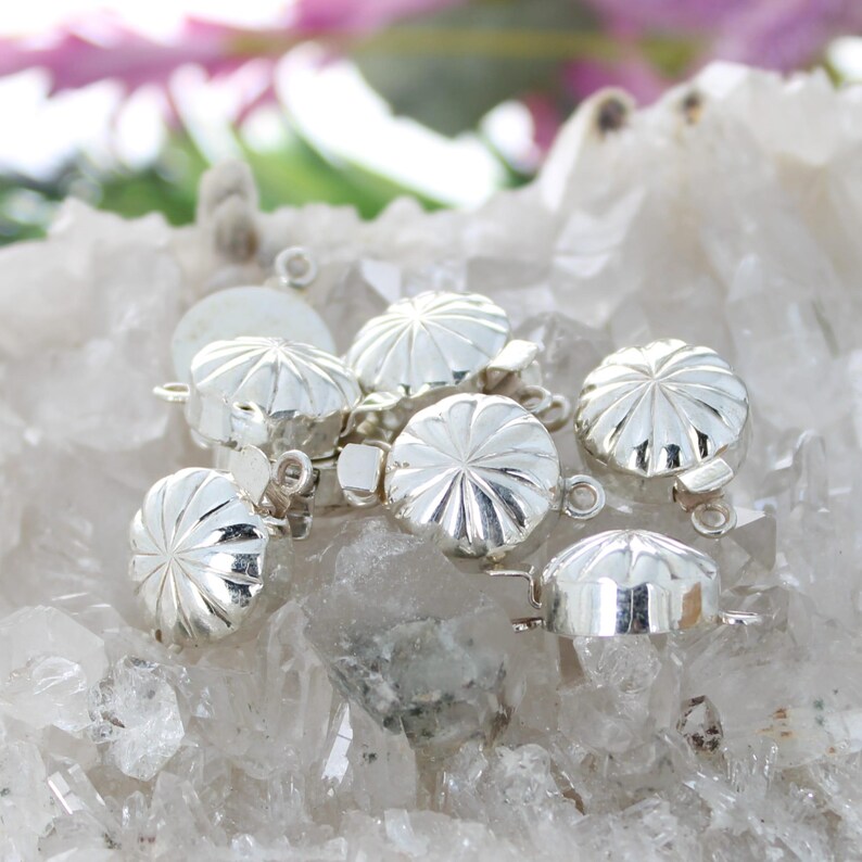 Gorgeous Sterling Silver Clasp Concho Southwestern Design 16.5mm 1 Pc ...