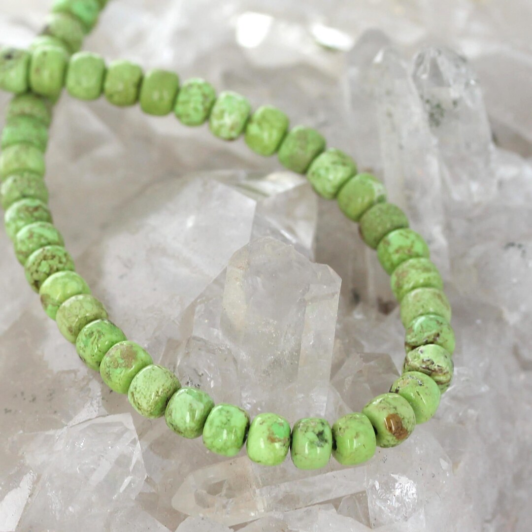 Genuine Australian Gaspeite Pueblo Shaped Beads Pack of 10 - Etsy