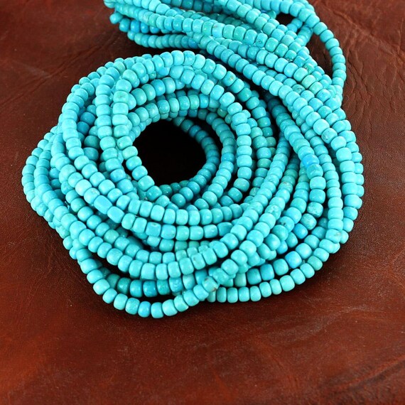 Beads Sleeping Beauty Turquoise Beads Potato Shaped 6-8mm 7 Jewelry ...