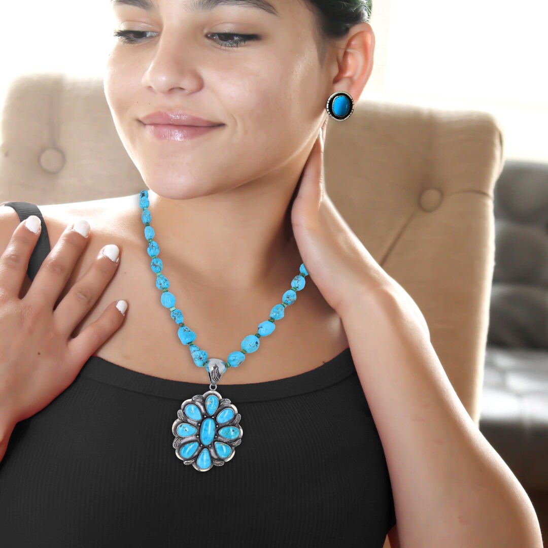 Blue Ridge Orvil Jack Naja Moon Necklace Sterling Southwest Beauty - Etsy