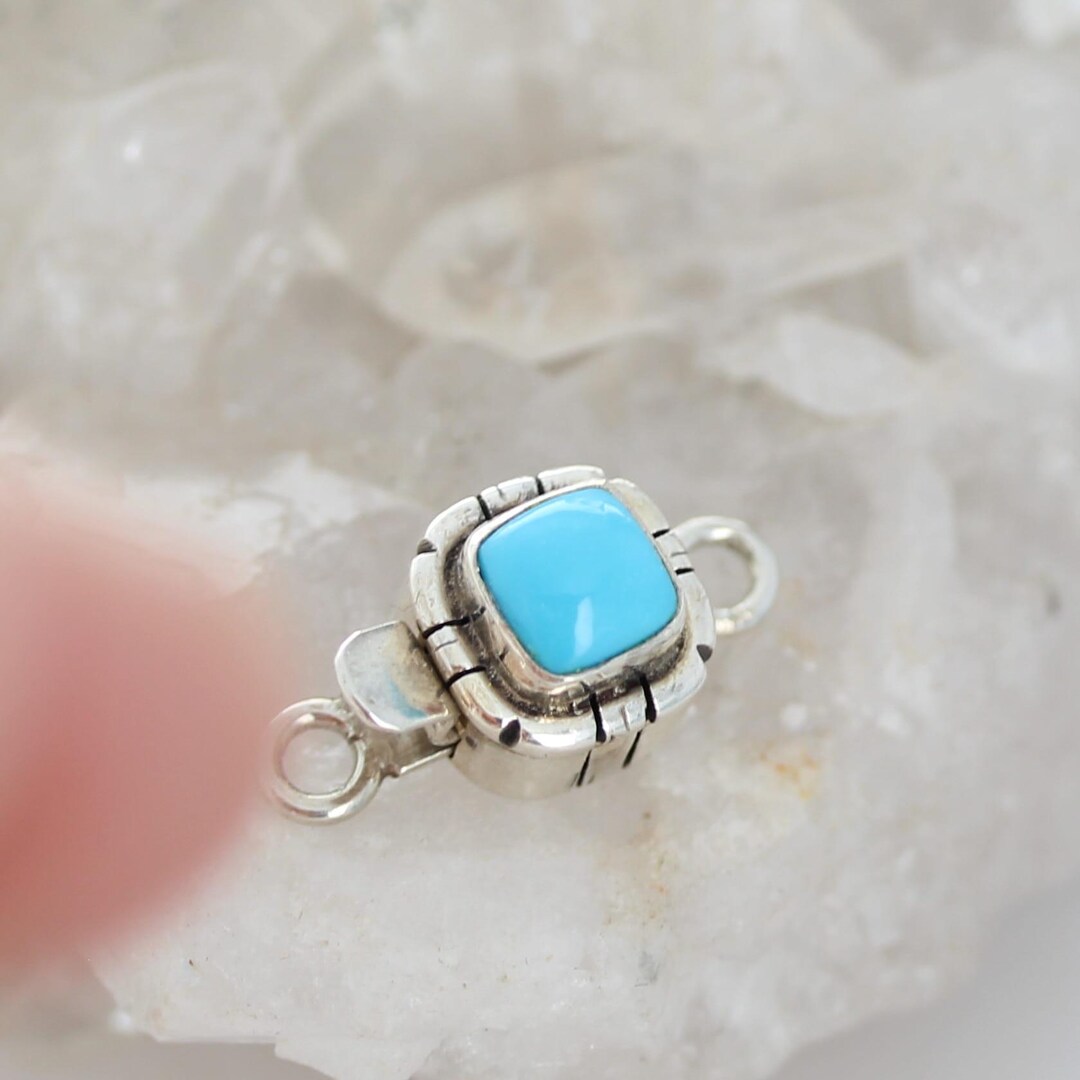 Sonoran Rose Turquoise Clasp Southwest Design Cushion Shape - Etsy