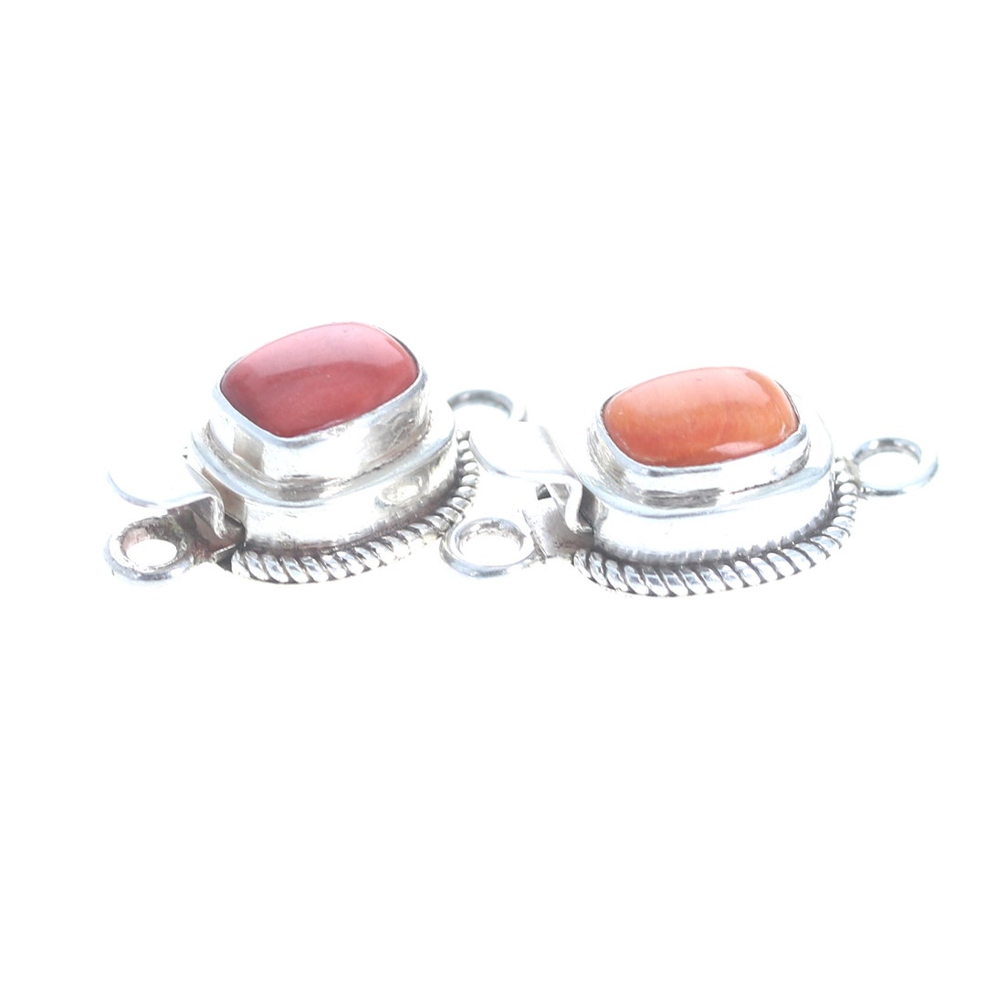 SPINY OYSTER Clasp Red or Orange Cushion 10x8mm - Etsy