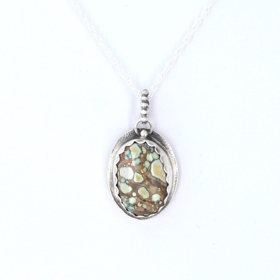 Unique Poseidon VARISCITE Pendant Sterling Silver Newworldgems - Etsy