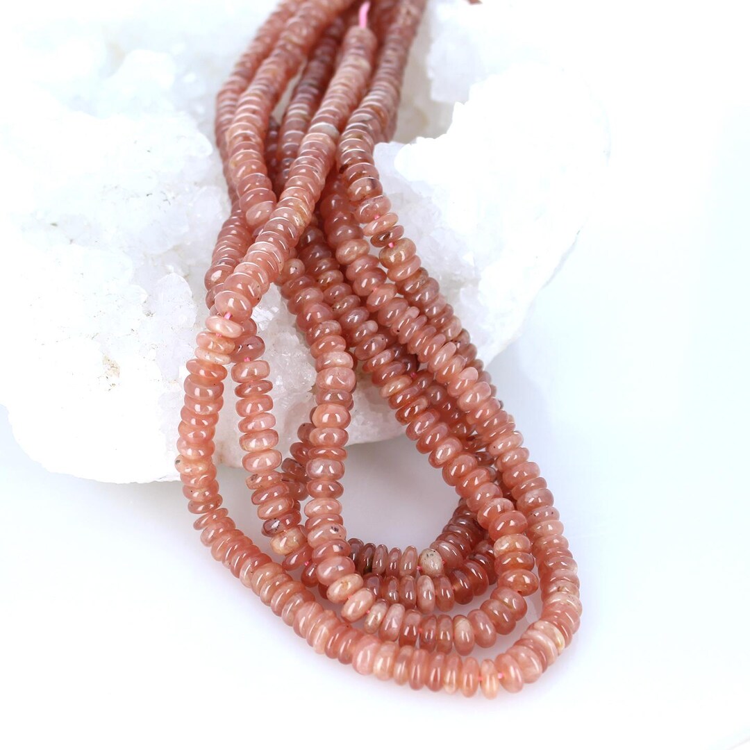Inca Rose Argentina Rhodochrosite Rondelles 6.5mm - Etsy
