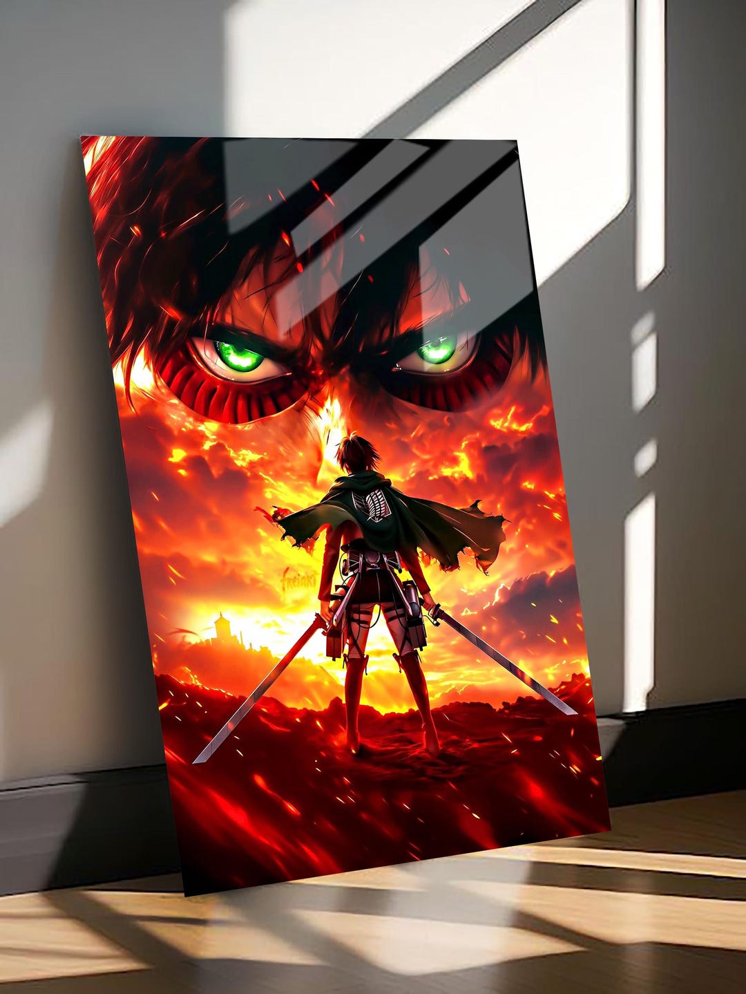 Anime Metal Poster, Glossy Anime Wall Art, Otaku Room Decor, Anime ...