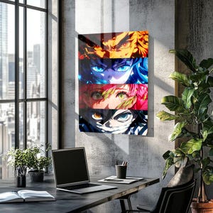 Anime Metal Wall Art, Anime Poster – Otaku Room Decor | Anime Aluminum ...