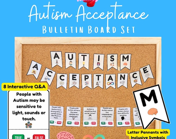 Autism Acceptance Bulletin Board Set | Neurodiversity Awareness | April ...