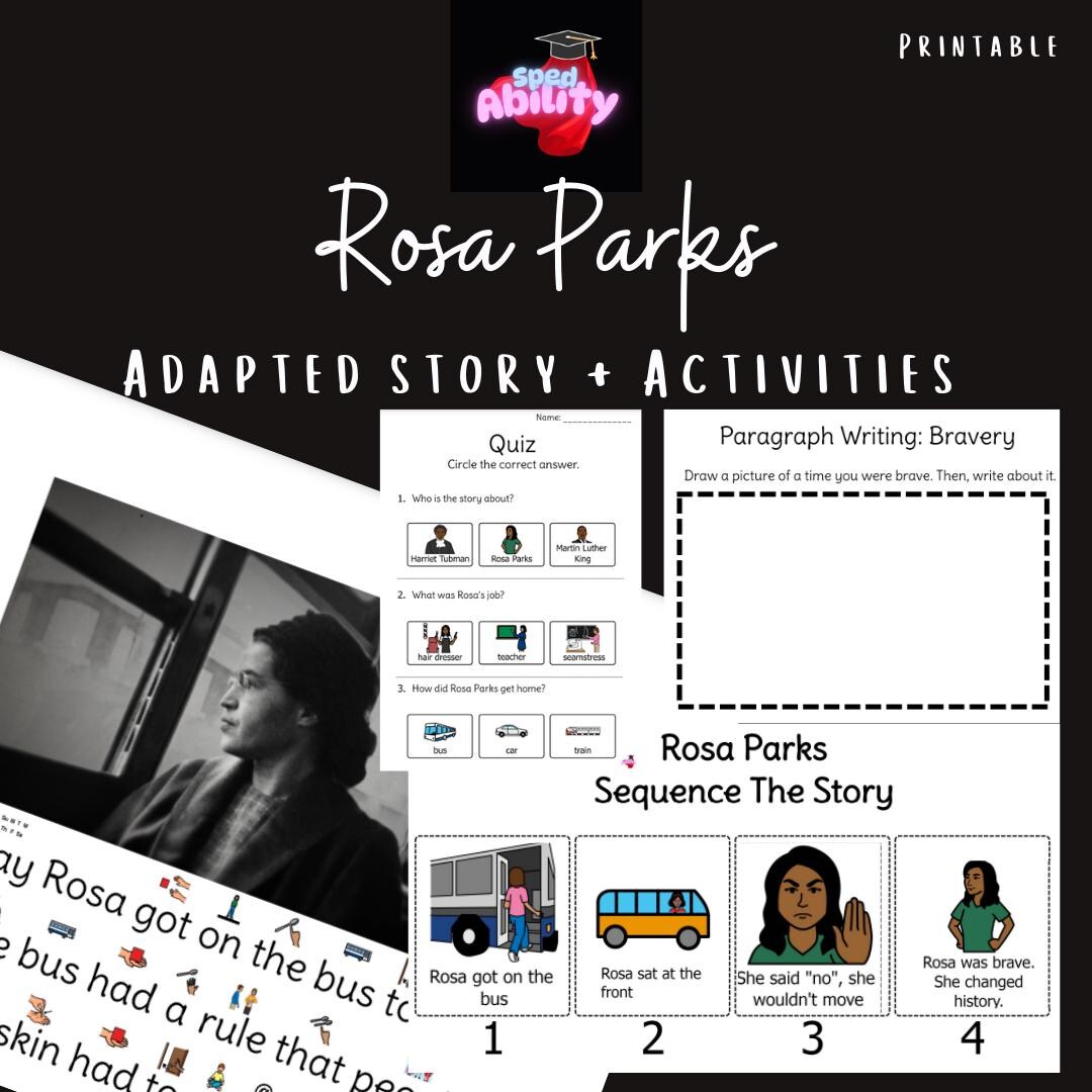 Black History Month Heroes | Rosa Parks | Adapted Story & Activities ...