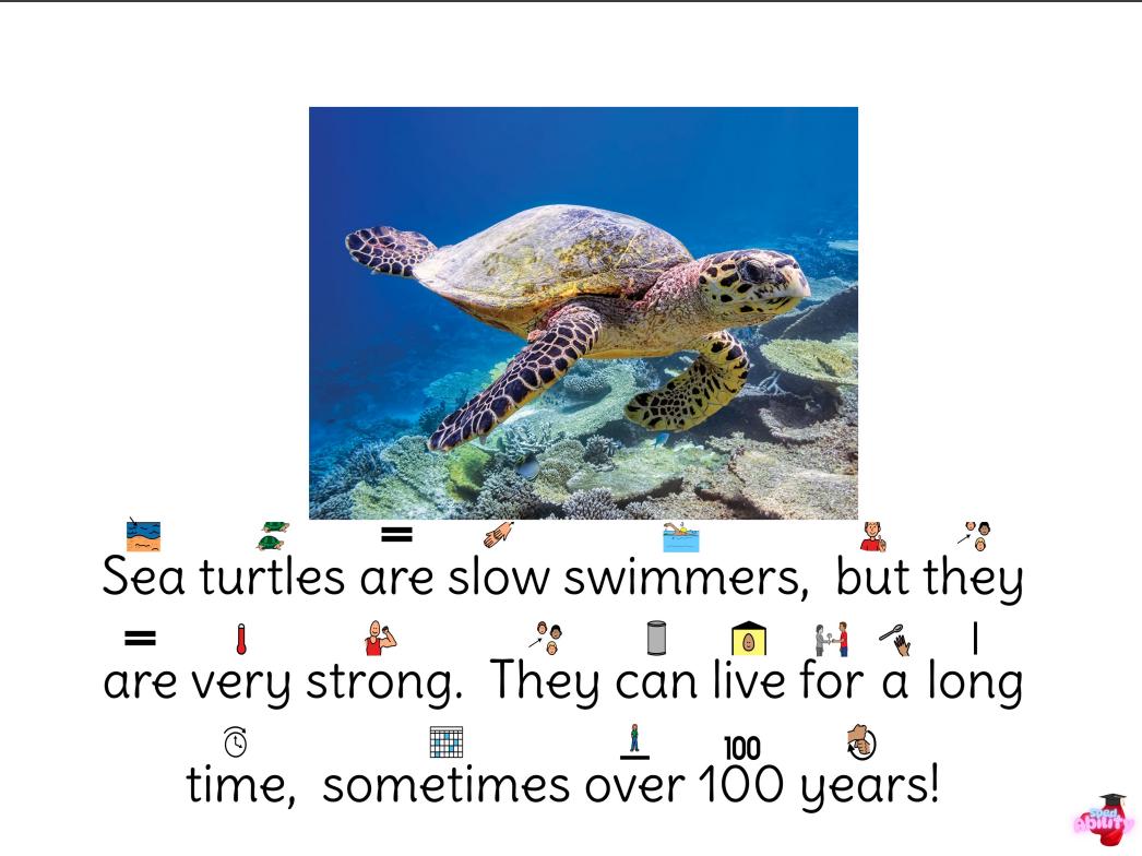 Animals in the Ocean | Adapted Story & Activities | Symbolated Text for ...