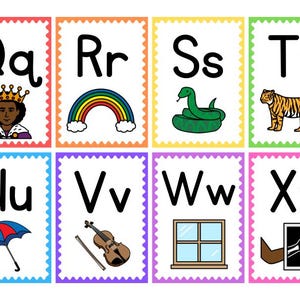 Alphabet Posters & Flashcards for Classroom | Letter Recognition ...