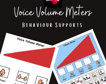 Voice Volume Meter Printables – Visual Aid for Managing Classroom Noise ...