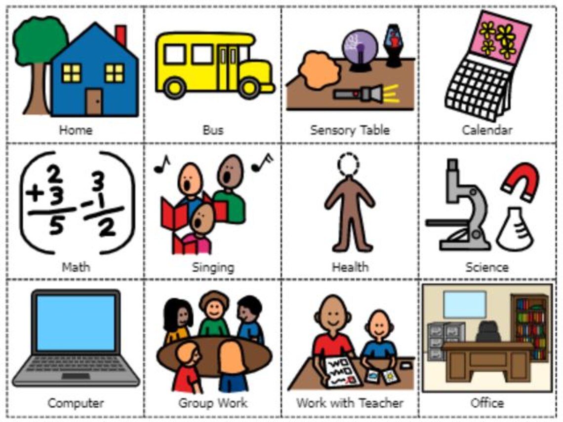Primary Picture Symbols | Visual Communication for Daily Schedules ...