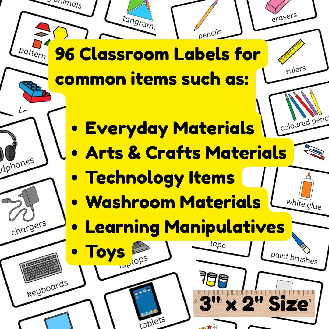 Classroom Labels | 100+ Symbol Supported Labels and Posters for ...