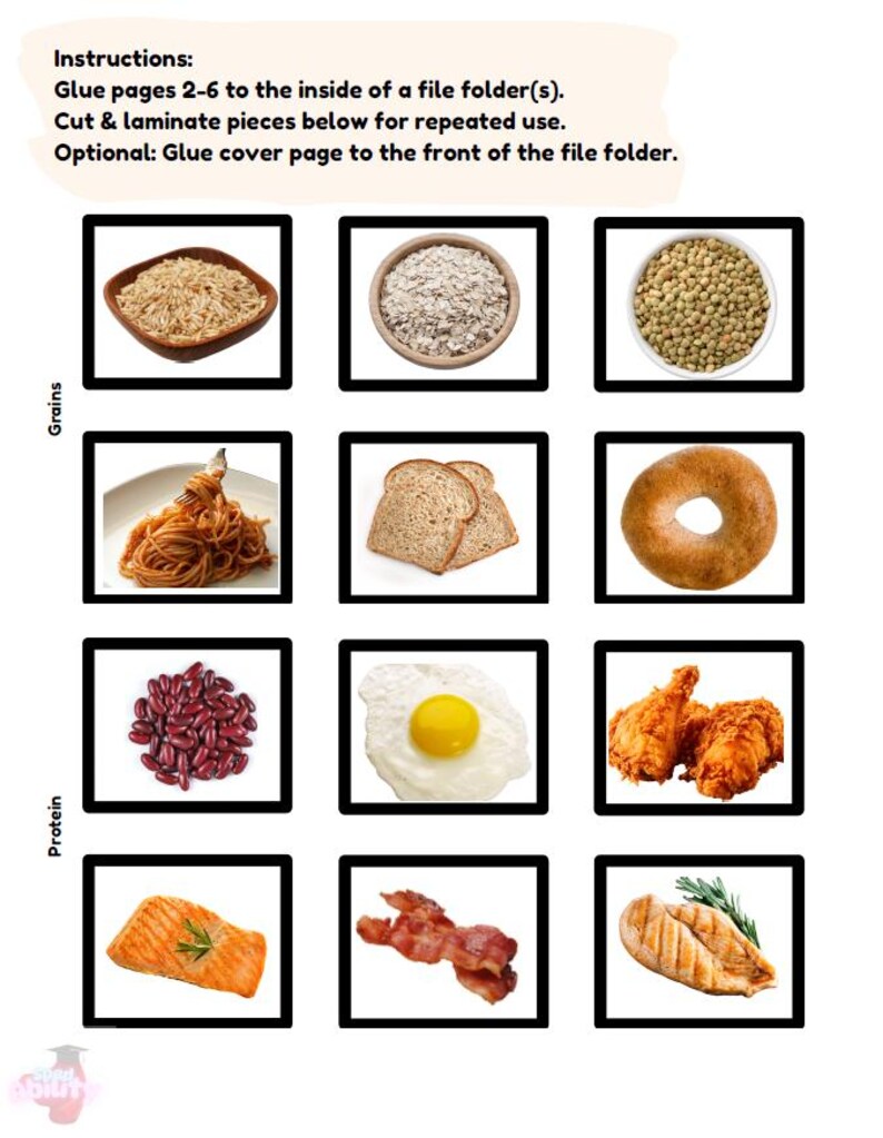FILE FOLDER Activity | Sorting Food Groups | Health and Nutrition ...