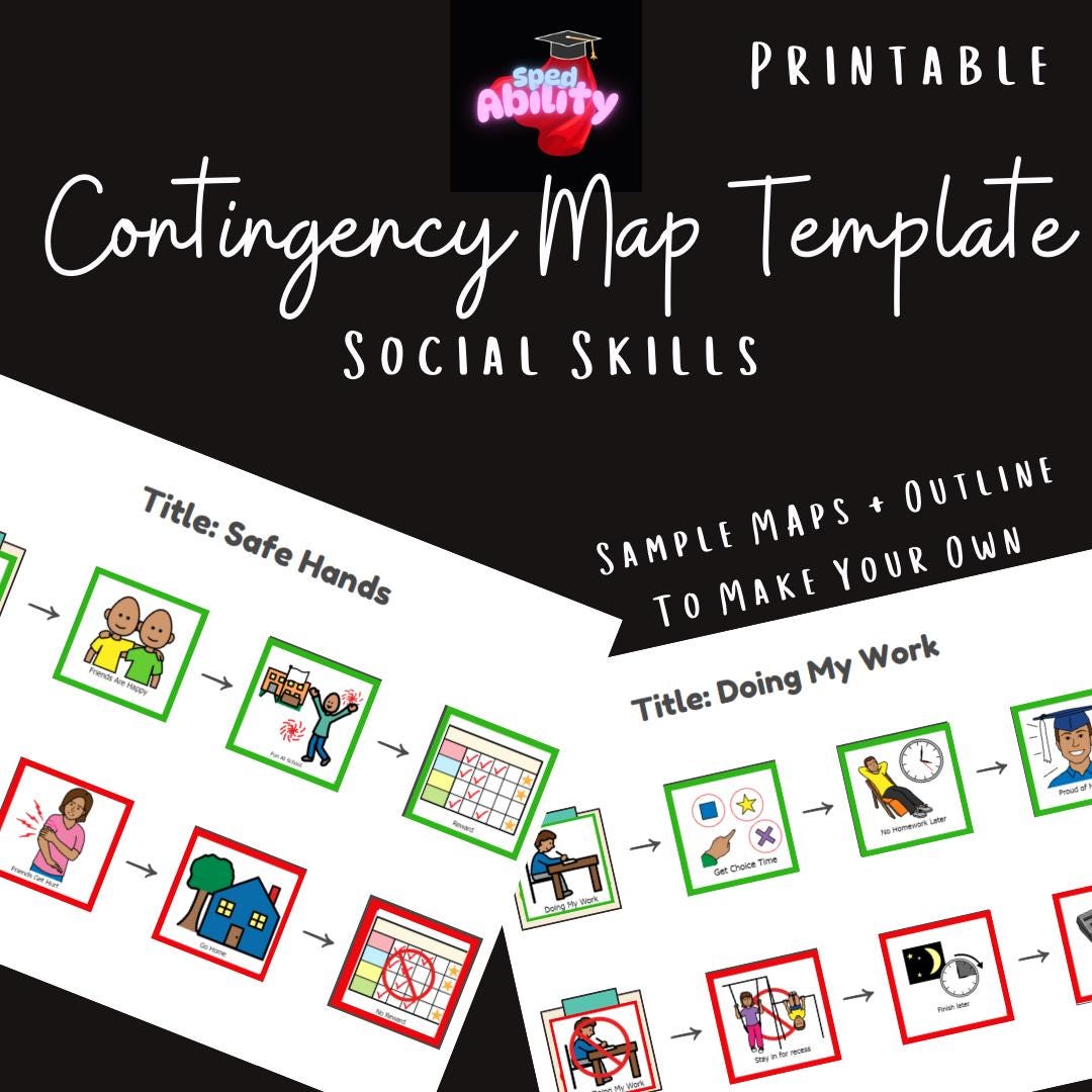 Contingency Map Template & Behavior Samples | Visual Behavior Tool for ...