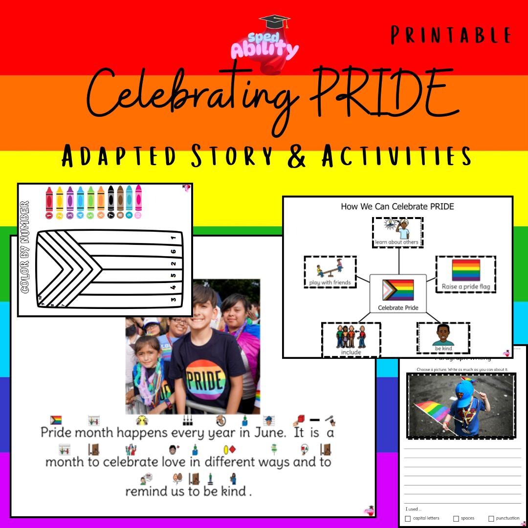 PRIDE Month Adapted Story & Activities | June Inclusion | Reading ...