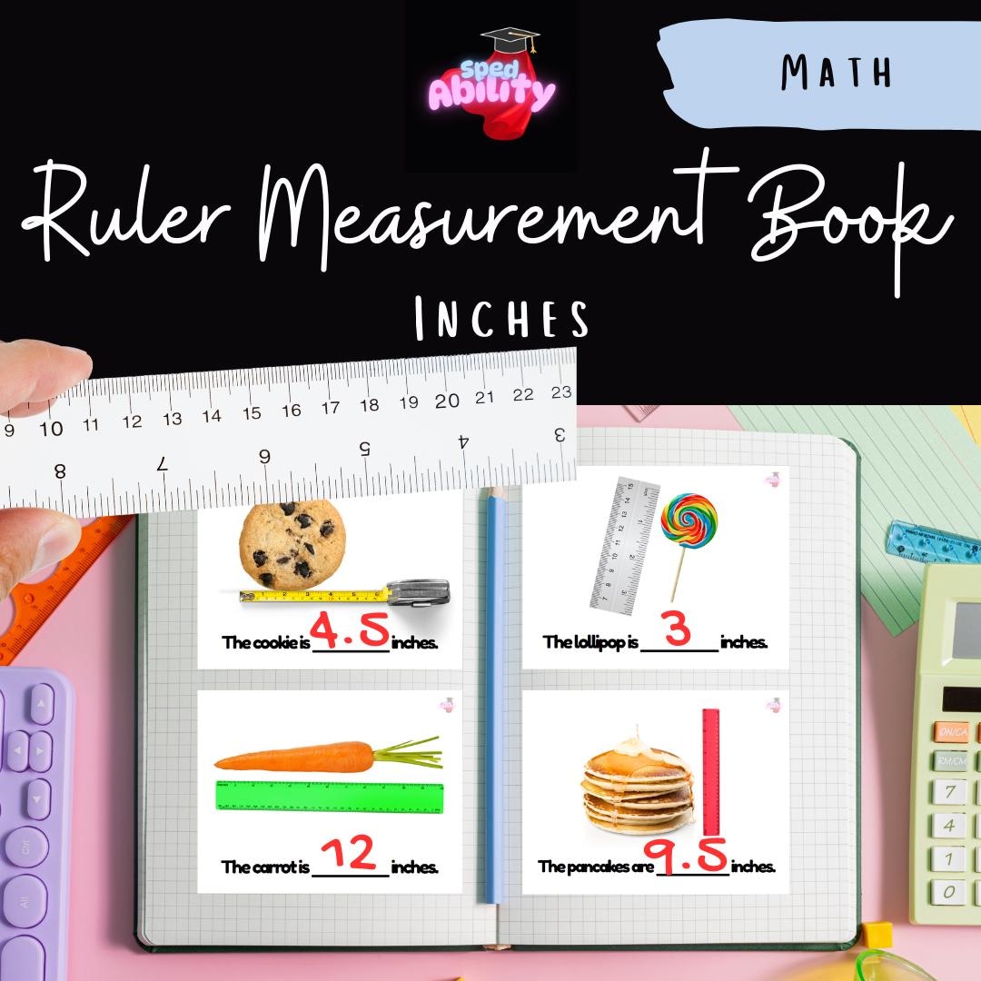 Measuring With A Ruler | INCHES Activity Book | Math | Fine Motor ...