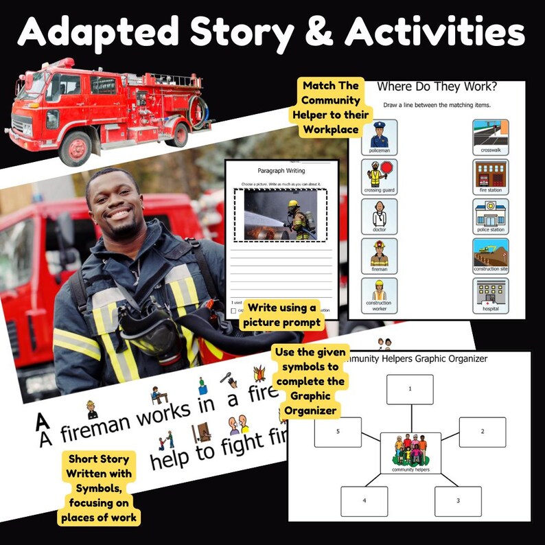Community Helpers BUNDLE | 4 Classroom Activities | 75 Pages of ...