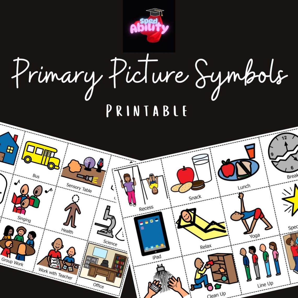 Primary Picture Symbols | Visual Communication for Daily Schedules ...