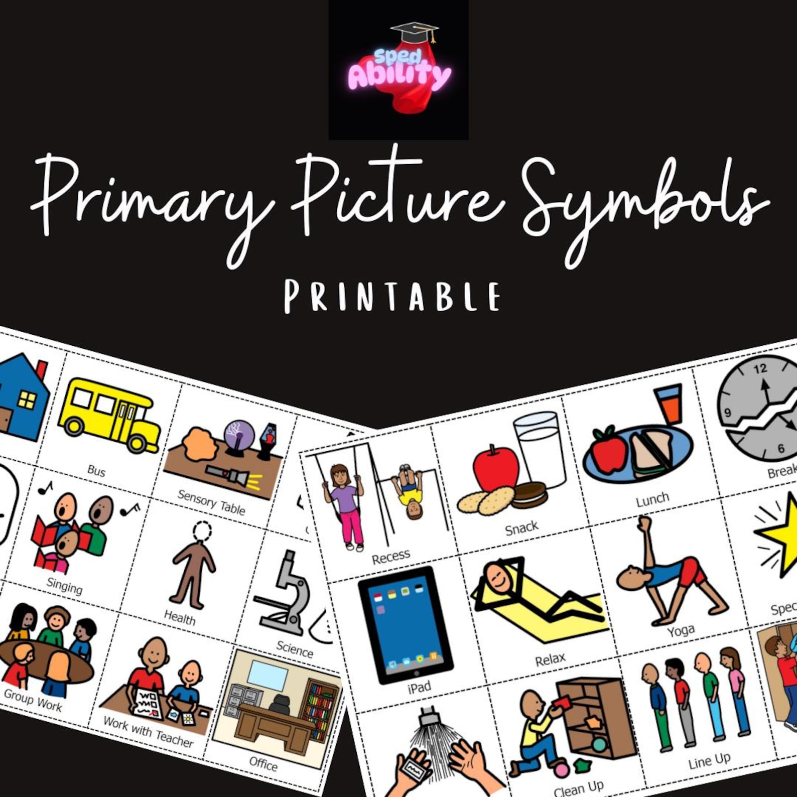 Primary Picture Symbols | Visual Communication for Daily Schedules ...