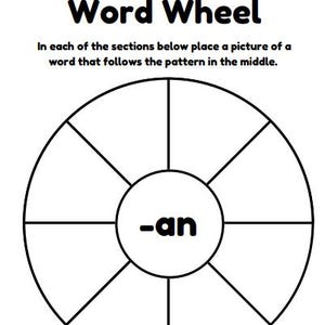 Word Wheels With Symbols | Cut & Glue Worksheets | Phonics | Spelling ...