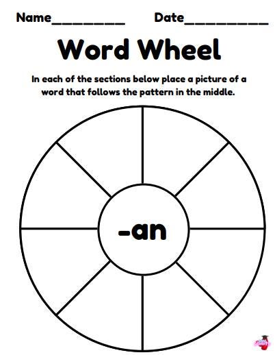 Word Wheels With Symbols | Cut & Glue Worksheets | Phonics | Spelling ...