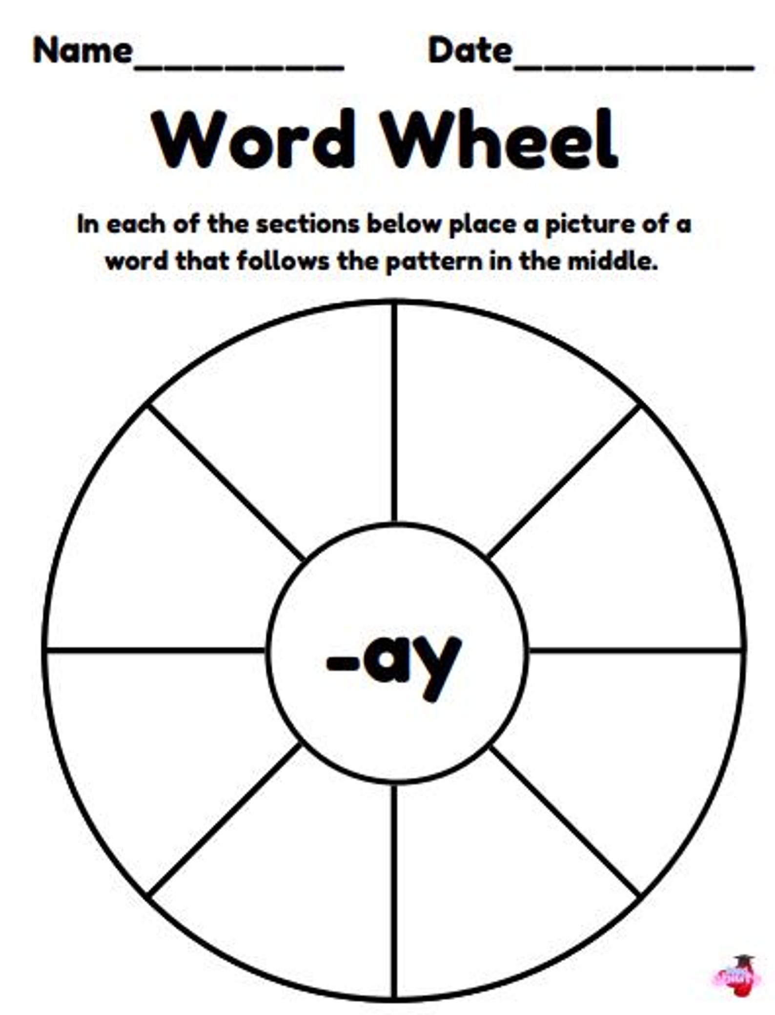 Word Wheels With Symbols | Cut & Glue Worksheets | Phonics | Spelling ...