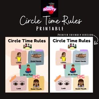 Circle Time Rules Visuals - Etsy
