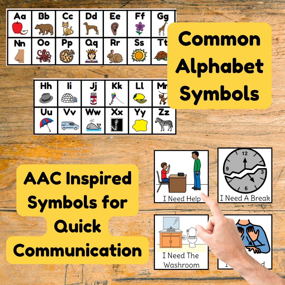 Student Desk Name Plate | Visual Supports for AAC Learners | Letters ...