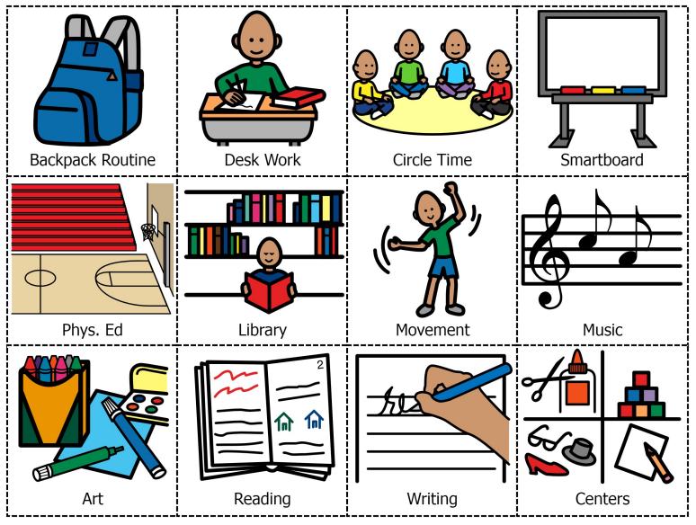 Primary Picture Symbols | Visual Communication for Daily Schedules ...