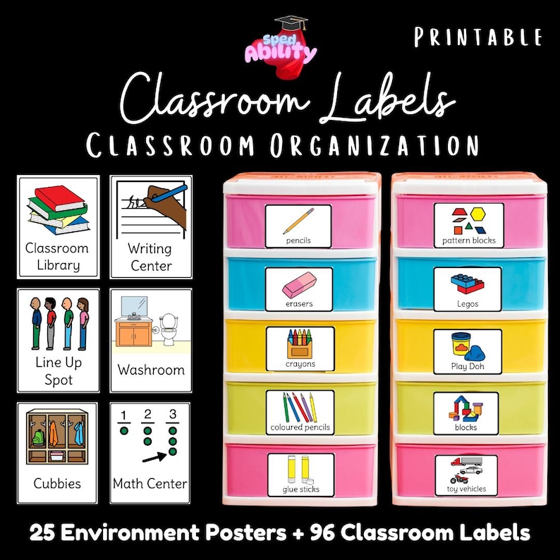 Classroom Labels | 100+ Symbol Supported Labels and Posters for ...