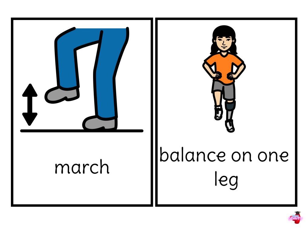 Gross Motor Action Cards | Physical Education | Exercise & Movement ...