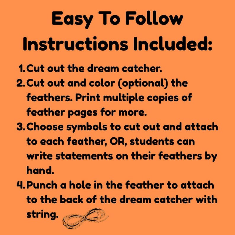 Orange Shirt Day Dream Catcher Craft | Truth & Reconciliation ...