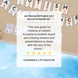 Autism Acceptance Bulletin Board Set | Neurodiversity Awareness | April ...