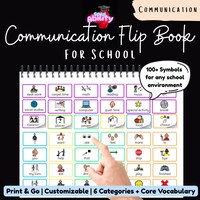 Visual Communication Book for Non-verbal, Choice Board Binder, Visual ...