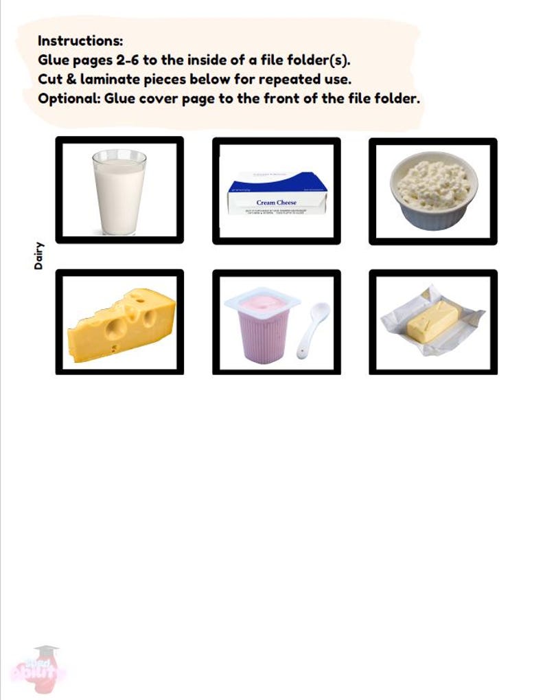 FILE FOLDER Activity | Sorting Food Groups | Health and Nutrition ...