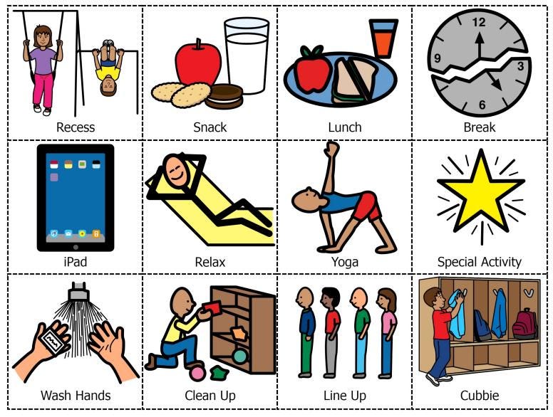 Primary Picture Symbols | Visual Communication for Daily Schedules ...