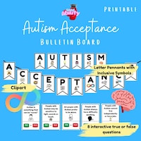 Autism Awareness Bulletin Board Kit - Etsy